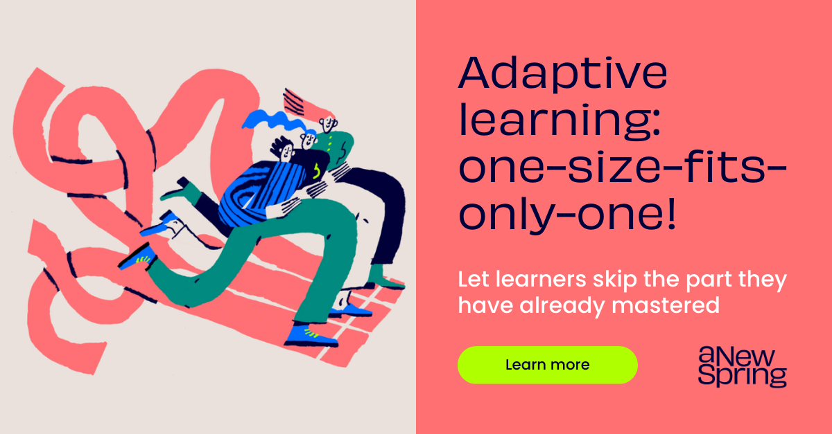 Adaptive learning platform for personalised training