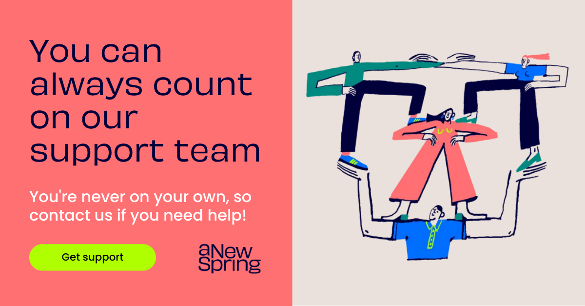 Learning platform support at every step | aNewSpring